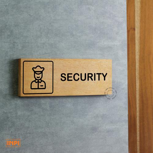 Jual security signage system - door sign - wall signage - papan penanda ...