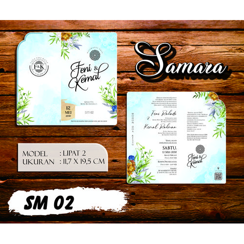 Jual CETAK UNDANGAN PERNIKAHAN / KHITANAN MURAH | EDISI SAMARA 02 - Kab ...