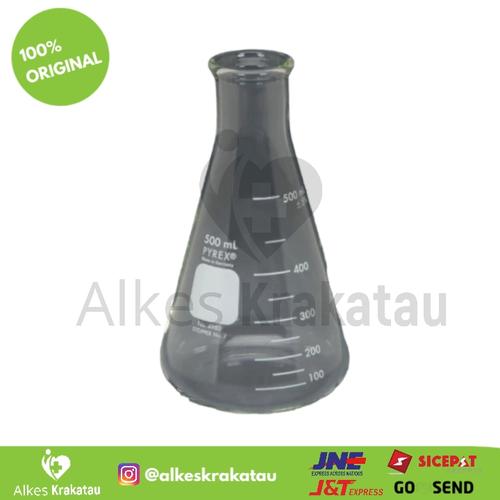 Jual Erlenmeyer 500ml Pyrex / Flask Gelas Kimia 500ml - Kota Medan ...