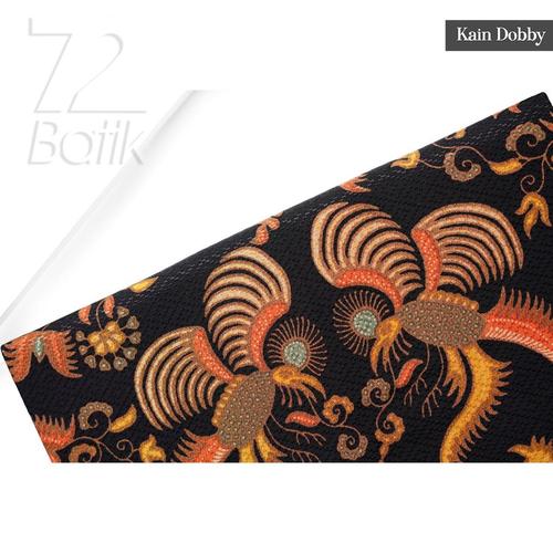 Jual KAIN BATIK PREMIUM Bahan Dobby Motif Burung Yin Warna Kuning Merah ...