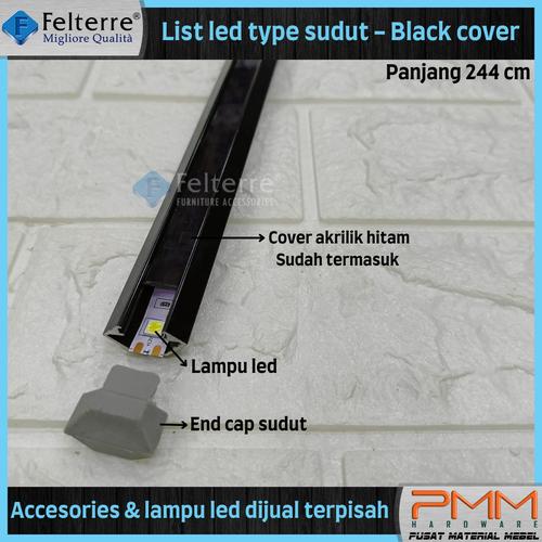 Jual model SUDUT list lis rel rail rumah aluminium led stripe led ...