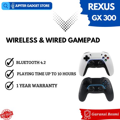 Jual Rexus GX300 GX-300 Gamepad Gaming Joystick Bluetooth Wireless ...