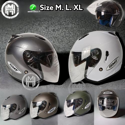 Jual HELM HALF FACE DOUBLE VISOR|MODEL INK CENTRO|MERK GMT|SNI MURAH ...