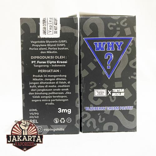 Jual WHY V3 BLUEBERRY CREAM PASTRY 60ML BY TRETAN MUSLIM X VAPING ...