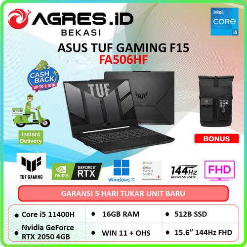 Promo ASUS TUF FX506HF RTX2050 I5 11400H 16GB/8GB 512SSD 15.6FHD 144HZ W11 Cicil 0% 3x - Kota ...