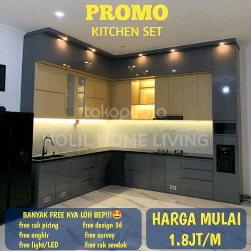 Jual kitchen set minimalis / kitchen set hpl / kitchen set multiplek ...
