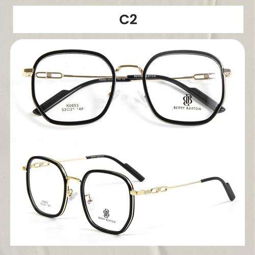 Promo Kacamata Anti Radiasi Geometric Metal Pria Wanita Berrybarton ...