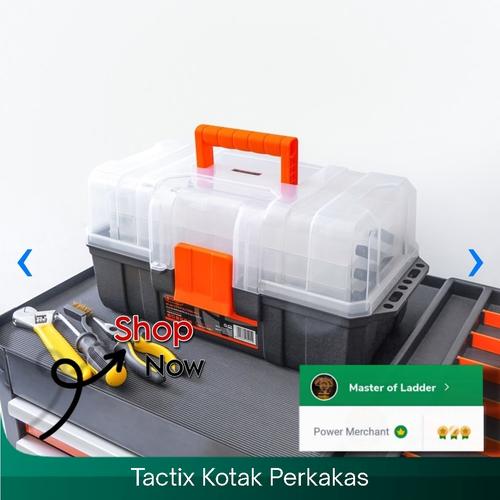 Jual Tactix Krisbow Kotak Perkakas Plastik 3 Susun/ Tool Box 3 Tray ...