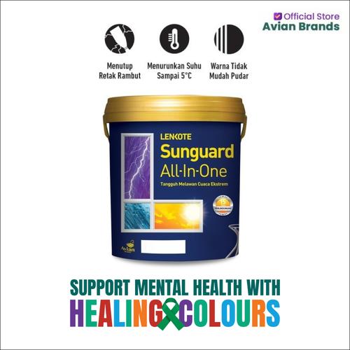 Jual Sunguard All-In-One Cat Tembok Eksterior 1 L Healing Colors - Cool ...