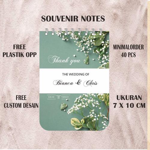 Jual Souvenir Notes /notebook bisa custom - Kab. Bandung ...