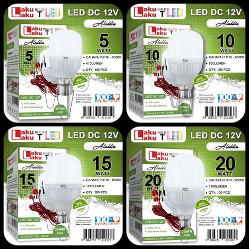 Jual Lampu Aki DC LED Bohlam Emergency 12V 12 VOLT 5W 10W 15W 20W LAKU-LAKU - 15WATT - Kota ...