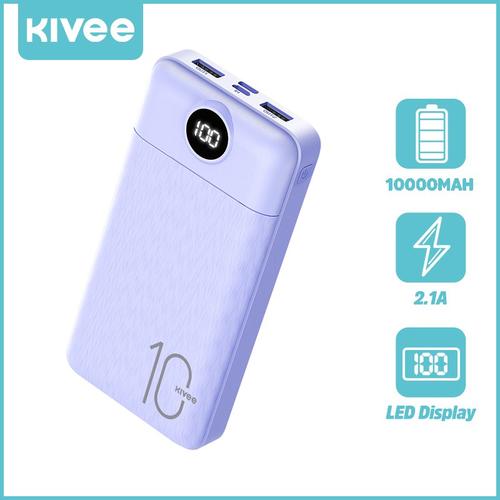 Promo Kivee power bank 10000mah Original DUAL USB 10W LED Digital ...
