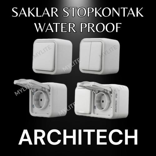 Jual Saklar Stop Kontak Architech Pacific Waterproof IP55 Engkel Seri ...