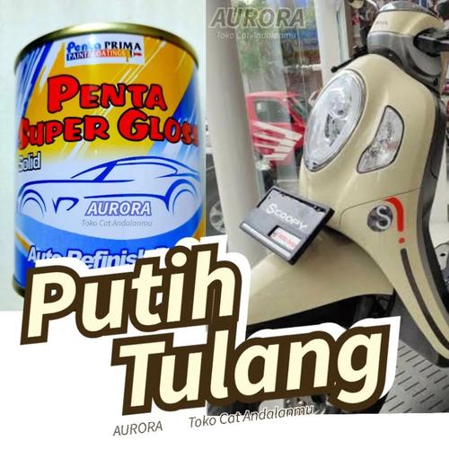 Jual Cat Putih Tulang Penta Super Gloss Putih Pasir White Solid 200ml ...