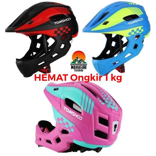 Promo Helm anak tomshoo full face pushbike balance push bike sepeda bmx ...