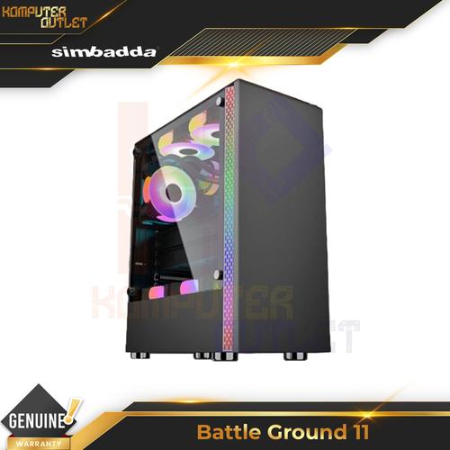 Jual Simbadda Casing BattleGround 11 - ATX mATX Tempered Glass PC Case ...