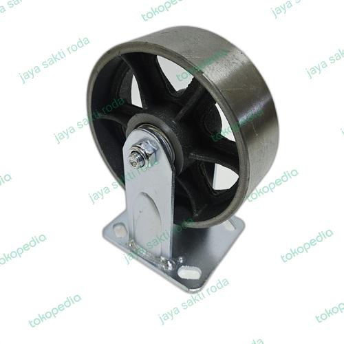 Jual Roda besi 6 inch mati heavy duty ball bearing taiwan beban 250 kg ...