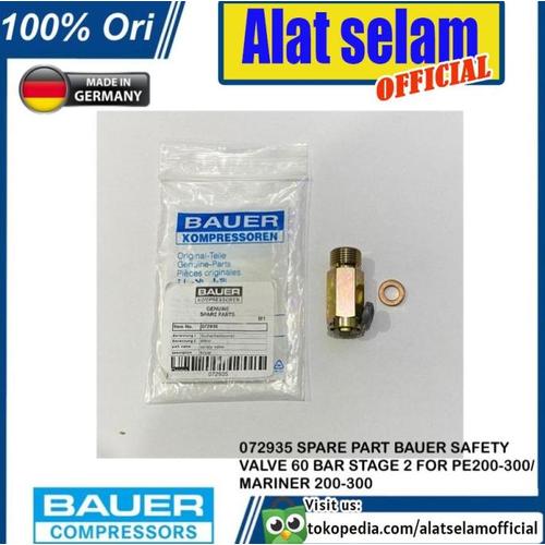 Jual 072935 Spare Part Compressor Bauer Safety Valve PE200 Mariner 60 ...