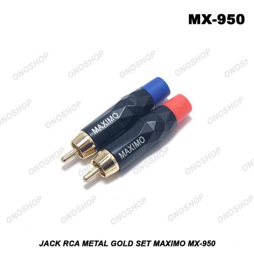 Jual Jack RCA Metal Gold Set Maximo MX-950 - Jakarta Barat - ONO SHOP | Tokopedia