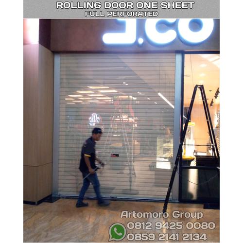 Jual Rollingdoor shutter one sheet full perforated - Kab. Tangerang - ArtomoroGroup_NEW | Tokopedia