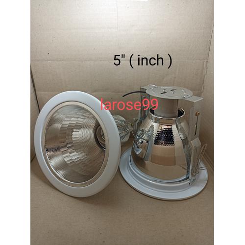 Jual Downlight 5" inch Putih Kap Fitting Lampu Downlight 5" E27 - Jakarta Pusat - larose99 ...