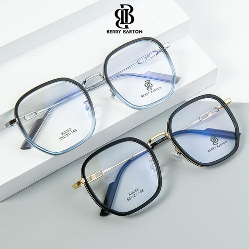 Promo Kacamata Anti Radiasi Geometric Metal Pria Wanita Berrybarton ...