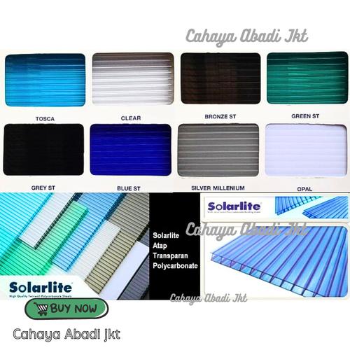 Jual POLYCARBONATE SOLARLITE CLEAR / COLOUR 2.1X11.8MTR - Jakarta Pusat ...