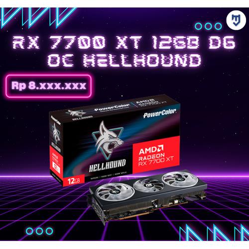 Jual POWERCOLOR RX 7700 XT 12GB D6 OC Hellhound - Kota Semarang - MJ ...
