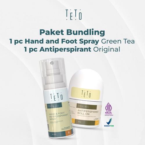 Jual Paket Mix Teto Hand and Foot Spray & Teto Antiperspirant 30ml ...
