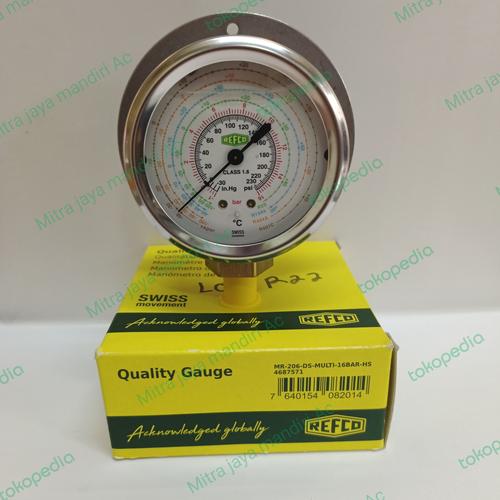Jual PRESSURE GAUGE OIL REFCO MR 206-DS 16 BAR - Jakarta Barat - Mitra Jaya Mandiri Ac | Tokopedia