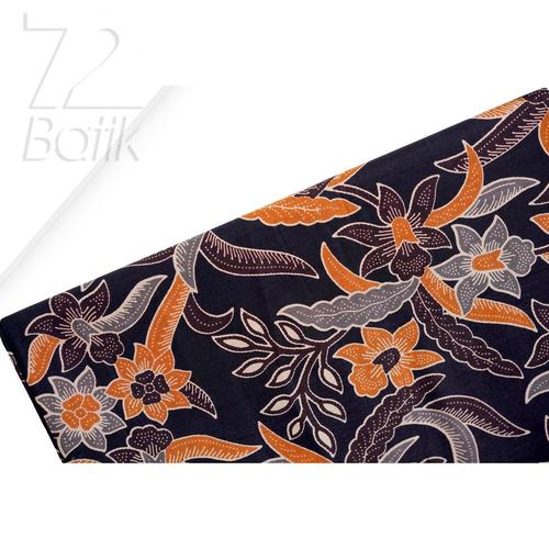 Jual KAIN BATIK PREMIUM Bahan Katun Motif Kembang Daun Singkong Warna ...