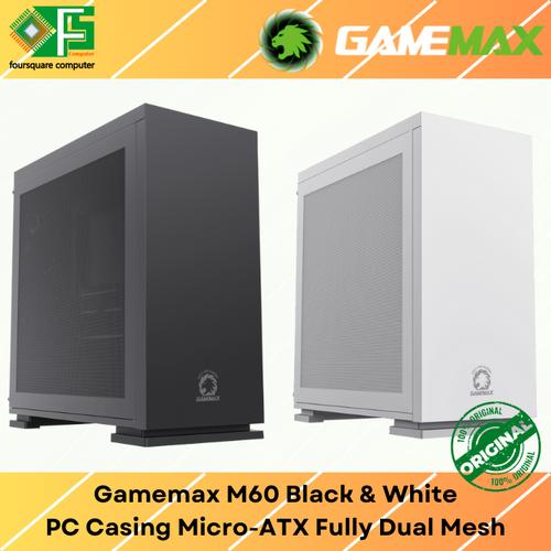 Jual Gamemax M60 White Black Dual Mesh | Casing PC M-ATX CPU PC Case ...