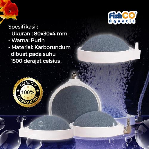 Jual Fishco Batu Aerator Cembung Air Stone Convex Disc - 80mm - Jakarta ...