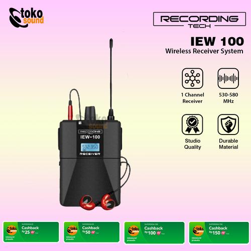 Jual Recording Tech IEW 100 Receiver Bodypack - Wireless Receiver IEM ...