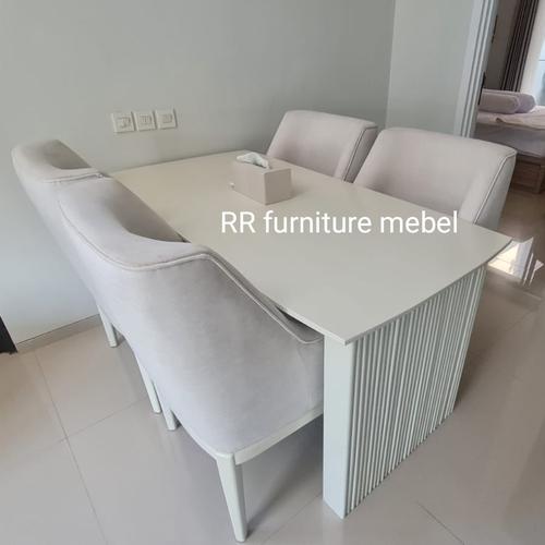 Jual set meja makan meja makan minimalis meja makan kayu jati kursi ...