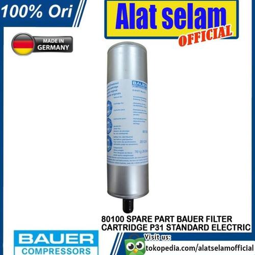 Jual 80100 Part Filter Cartridge Compressor Bauer P31 Electric Standard ...