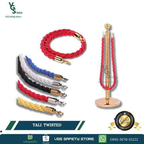 Jual Tali Pembatas Tiang Antrian Twisted - Merah - Jakarta Utara - VGS ...