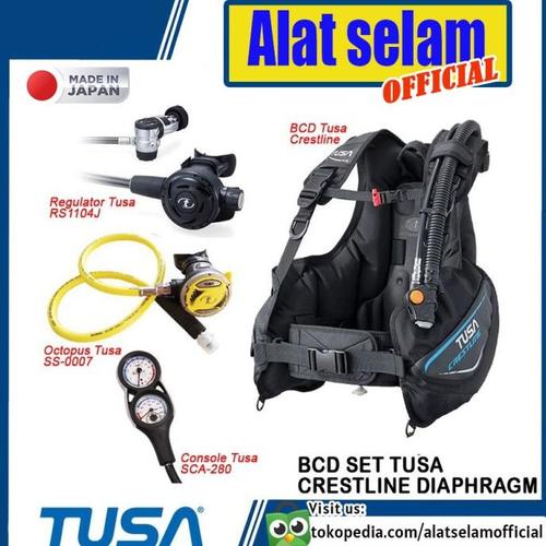 Jual BCD Set Tusa Crestline Diving Regulator Diaphragm Octopus Console Dive - XL - Jakarta Utara ...