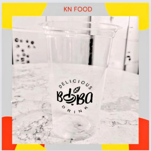 Jual Stiker label transparan cup minuman es Boba drink 72pcs stiker es ...