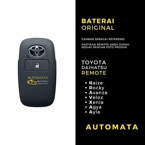 Jual Baterai Remote Kunci Keyless Mobil Toyota Avanza Veloz Original ...