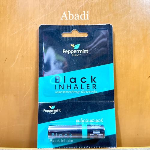 Jual Peppermint Field Black Inhaler 2 in 1 Aromatic Original Thailand ...