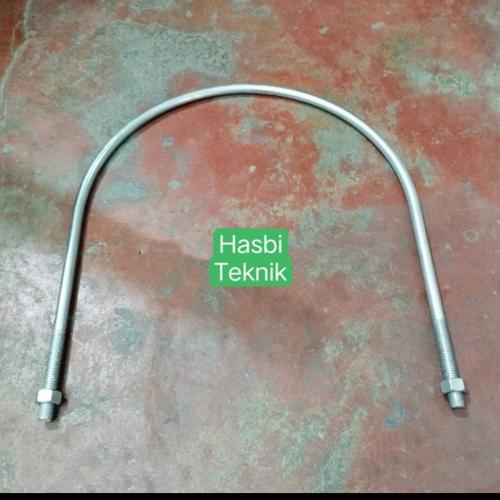 Jual U BOLT 12" inch KLEM PIPA STAINLESS M8 + 2 Mur - Jakarta Pusat ...