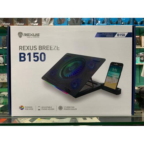 Jual Rexus Cooling Pad / Coolingpad Breeze B150 5 Fan With RGB Fan ...