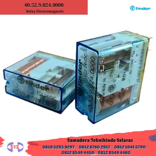 Jual Finder 40.52.9.024.0000 (24VDC) Relay Electromagnetic - Kab ...