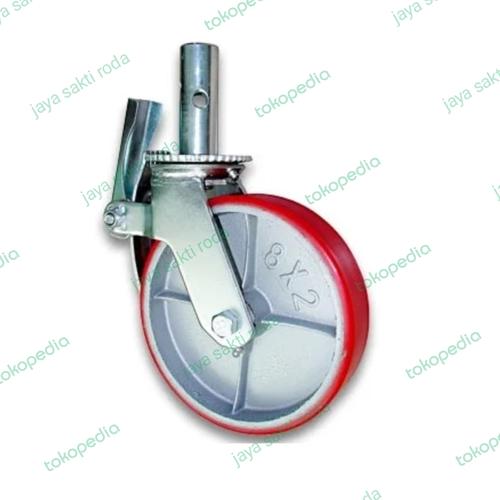 Jual roda steger scaffolding pu heavy duty 8 inch - Jakarta Barat ...