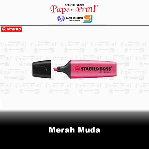 Jual Highlighter Pen Stabilo BOSS Original - Merah Muda - Jakarta Barat ...