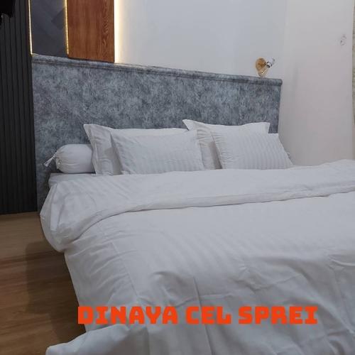 Jual BED COVER HOTEL BEDCOVER ONLY UKURAN KING & SINGLE MOTIF GARIS ...