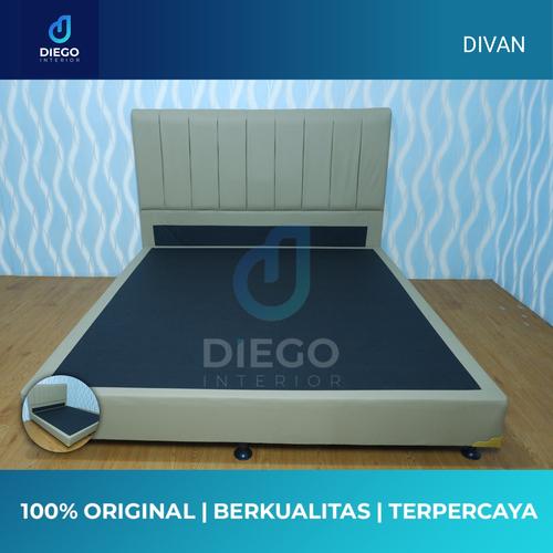 Jual Divan dipan sandaran full rangka tempat tidur untuk kasur matras ...