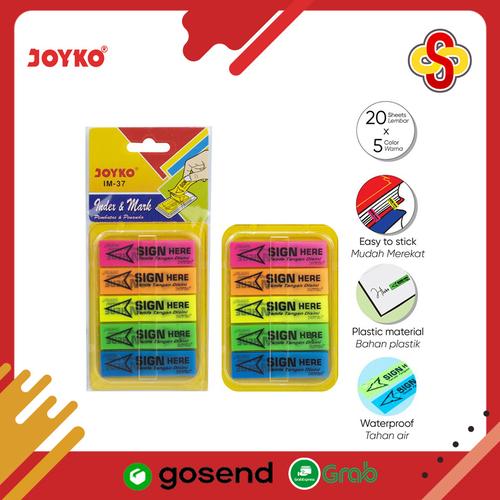 Jual Marker / Index / Penanda Pembatas Plastik Panah Sign Here Joyko IM ...