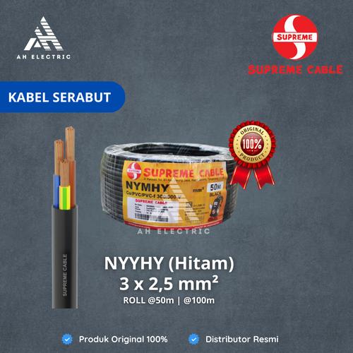 Jual Kabel NYYHY 3x2.5 Supreme 50M / NYYHY 3x2,5 / Kabel Serabut NYYHY ...